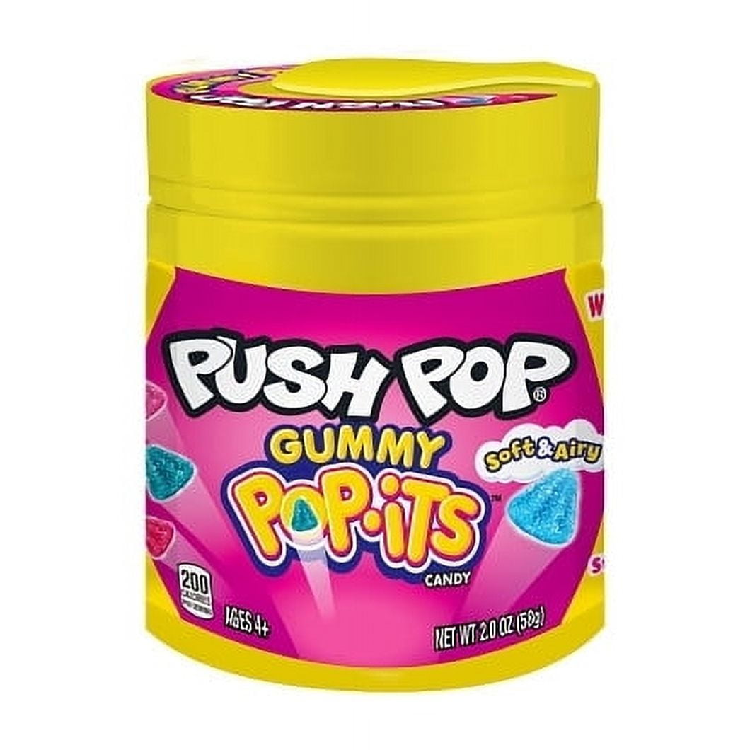 Push Pops Gummy Pop-Its Count Goods, 2 Ounce, 8 Per Box, 16 Per Case ...