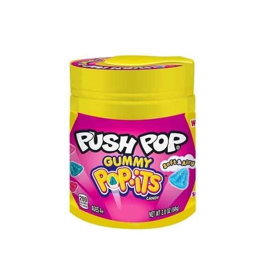 Push Pops Gummy Pop-Its Count Goods, 2 Ounce, 8 Per Box, 16 Per Case ...