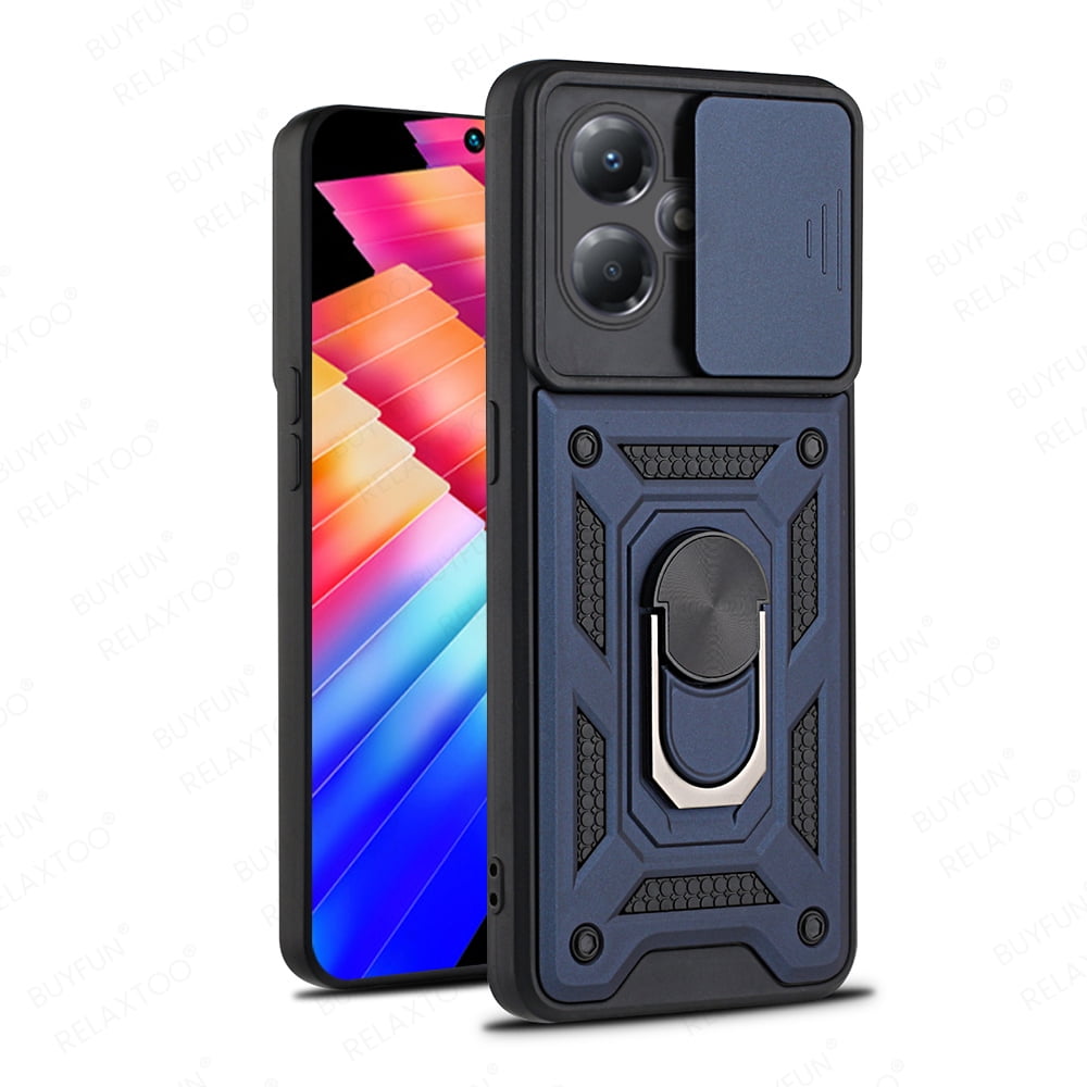Push Pull Camera Magnetic Ring Stand Phone Protection For Infinix Hot ...