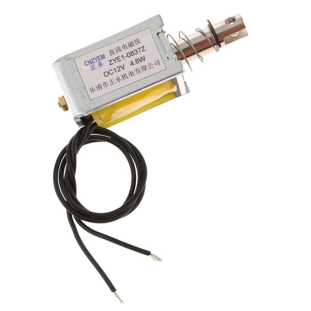 Push Pull DC Spring Plunger Solenoid Electro 12V 4.8W 0.4N ,suitable ...