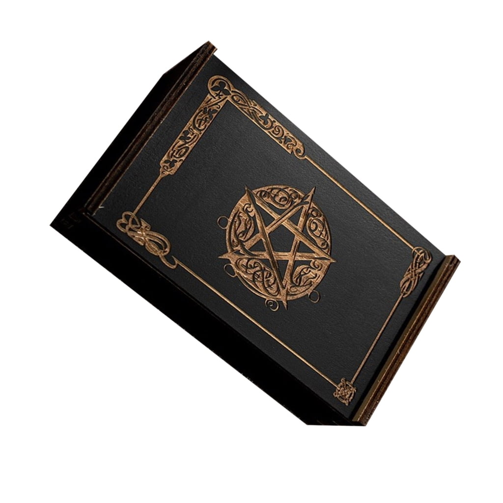 Push Pull Tarot Cards Box Astrologys Trinkets Box Wood Tarot Card ...