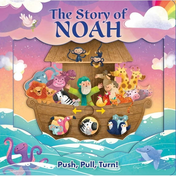 Push-Pull-Turn: The Story of Noah (Board book) - Walmart.com