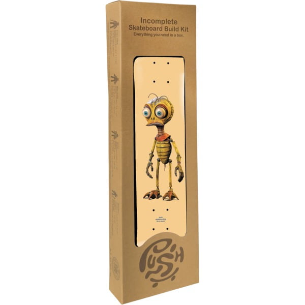 Push Skateboards Bee Zombie Peach (In-Complete) Skateboard Kit - 8" x ...