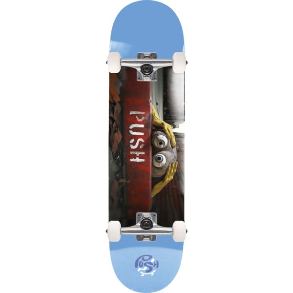 Push Skateboards Curbie Blue Mini Complete Skateboard First Push - 7" x ...