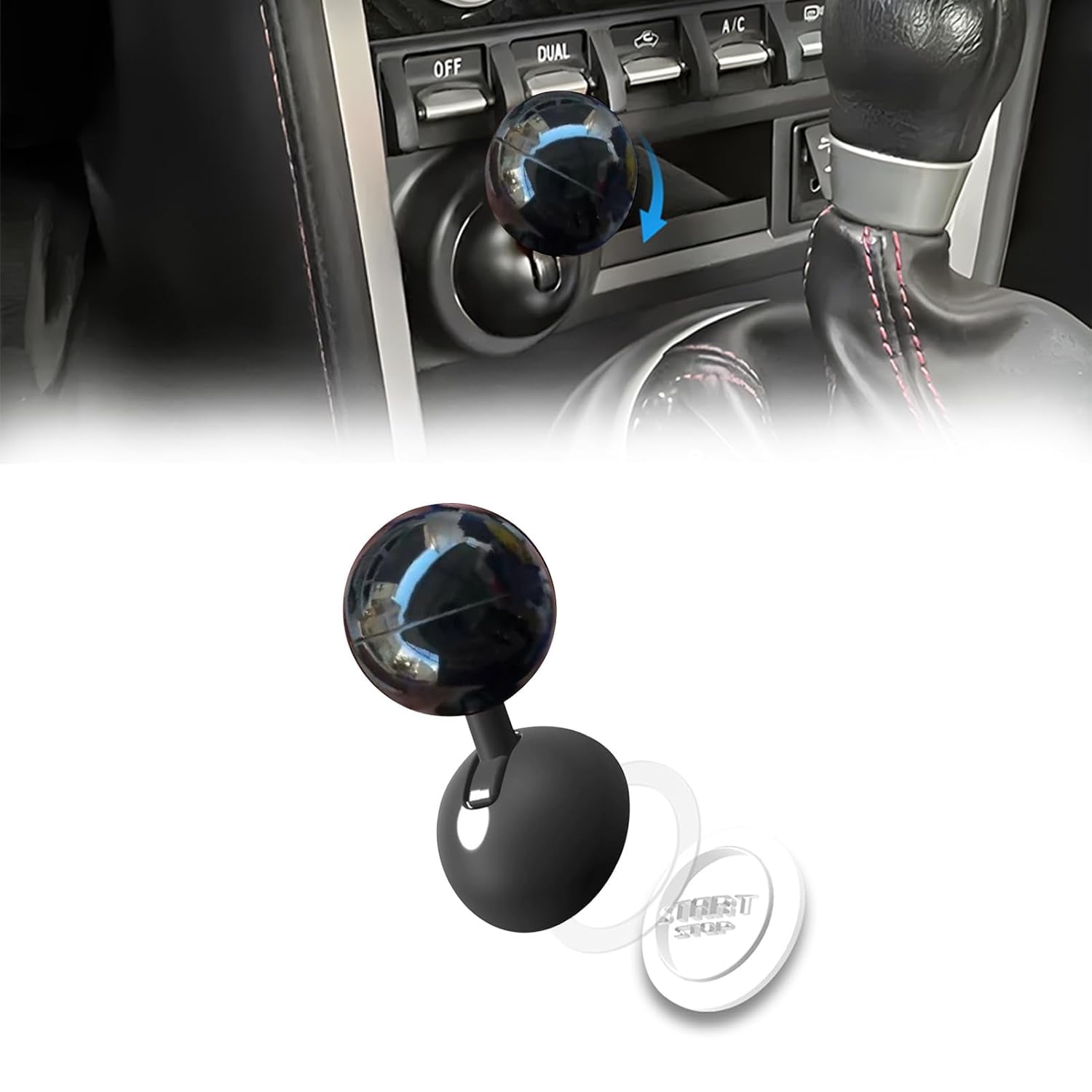 Push Start Button Cover for Car One Button Start Rocker Cover Engine ...