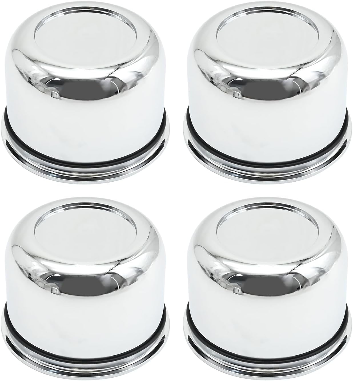 Push Through Wheel Center Caps, 3.25 Inch Silver Bore Diameter 2.32 ...