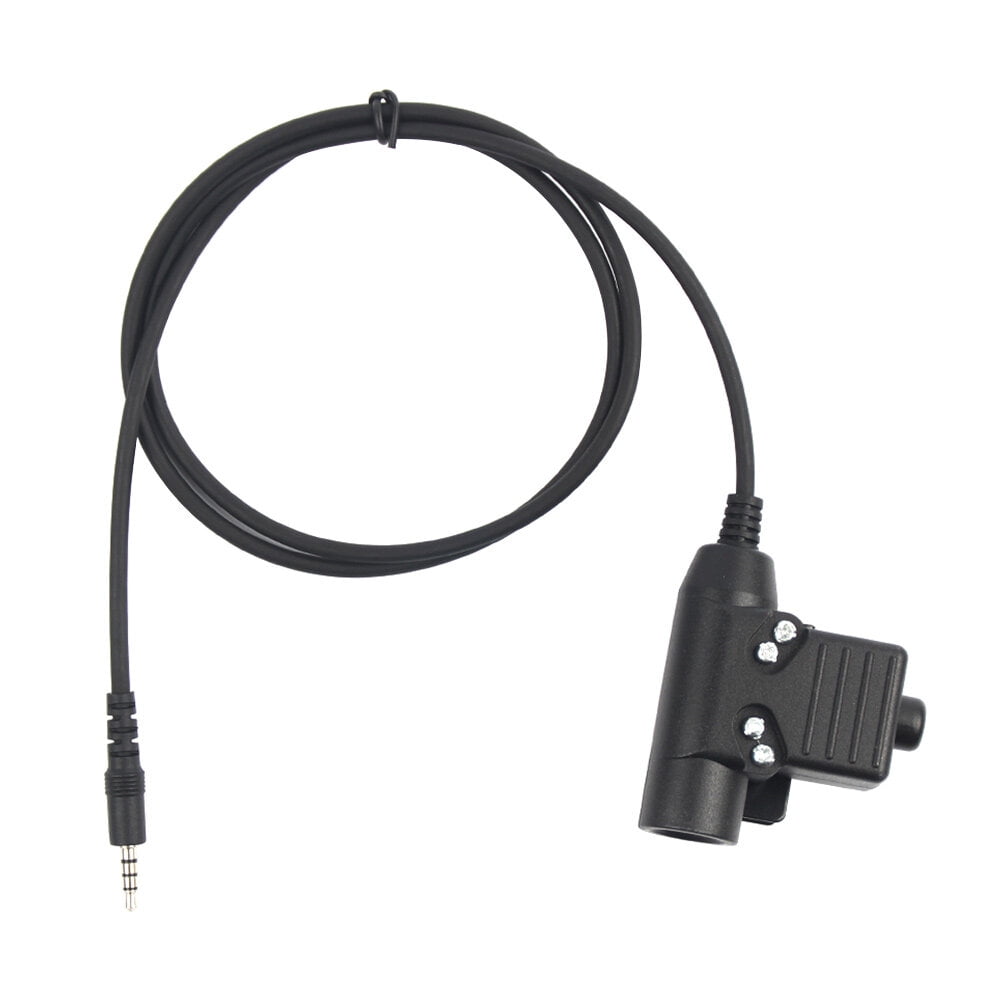 3.5mm PTT Radio Headset Adapter U94 1 Set Push to Talk Audio Equipment ...