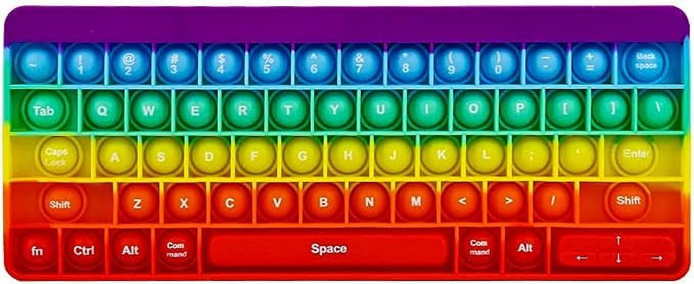 Push Toy Pop Bubble Fidget Sensory Toys Push It Pop Fidget Toys Rainbow ...