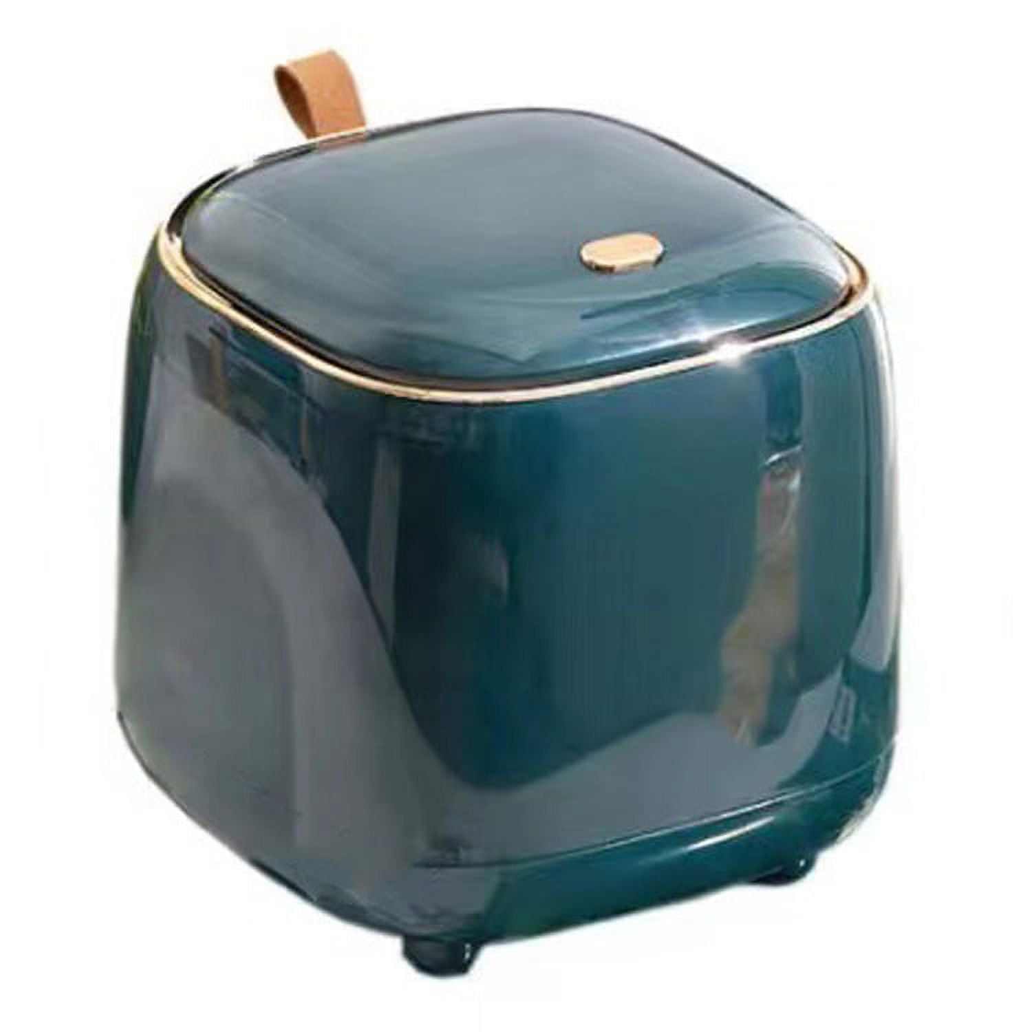 Push Type Desktop Trash Bin with Lid Fashionable Double Layer Large ...