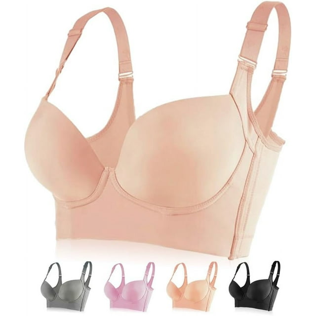 Push Up Back Smoothing Bra 2024 New Back Fat Smoothing Bra Coverage