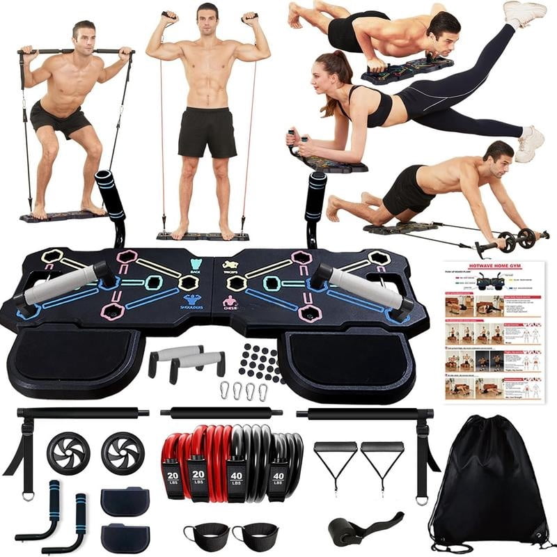 Push-Up Board System – Portable Home Gym for Full Upper Body Workout ...