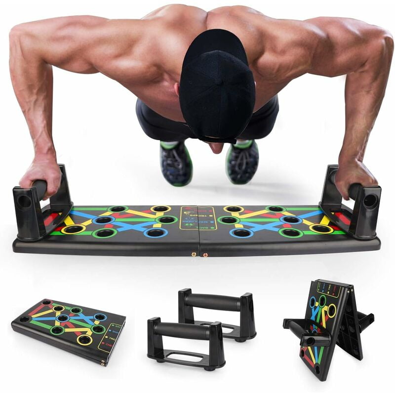 Push Up Bodybuilding Push Up Board with Handle, Portable Fitness ...