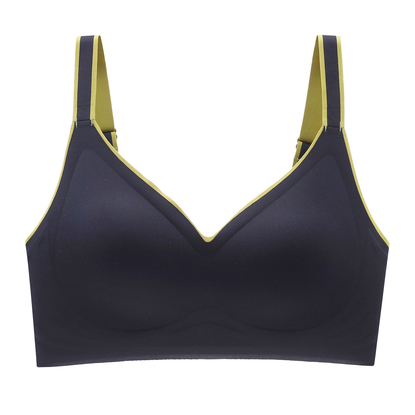 Push-Up Bra for Women, Backless Sports Bra for Women Seamless Padded V ...