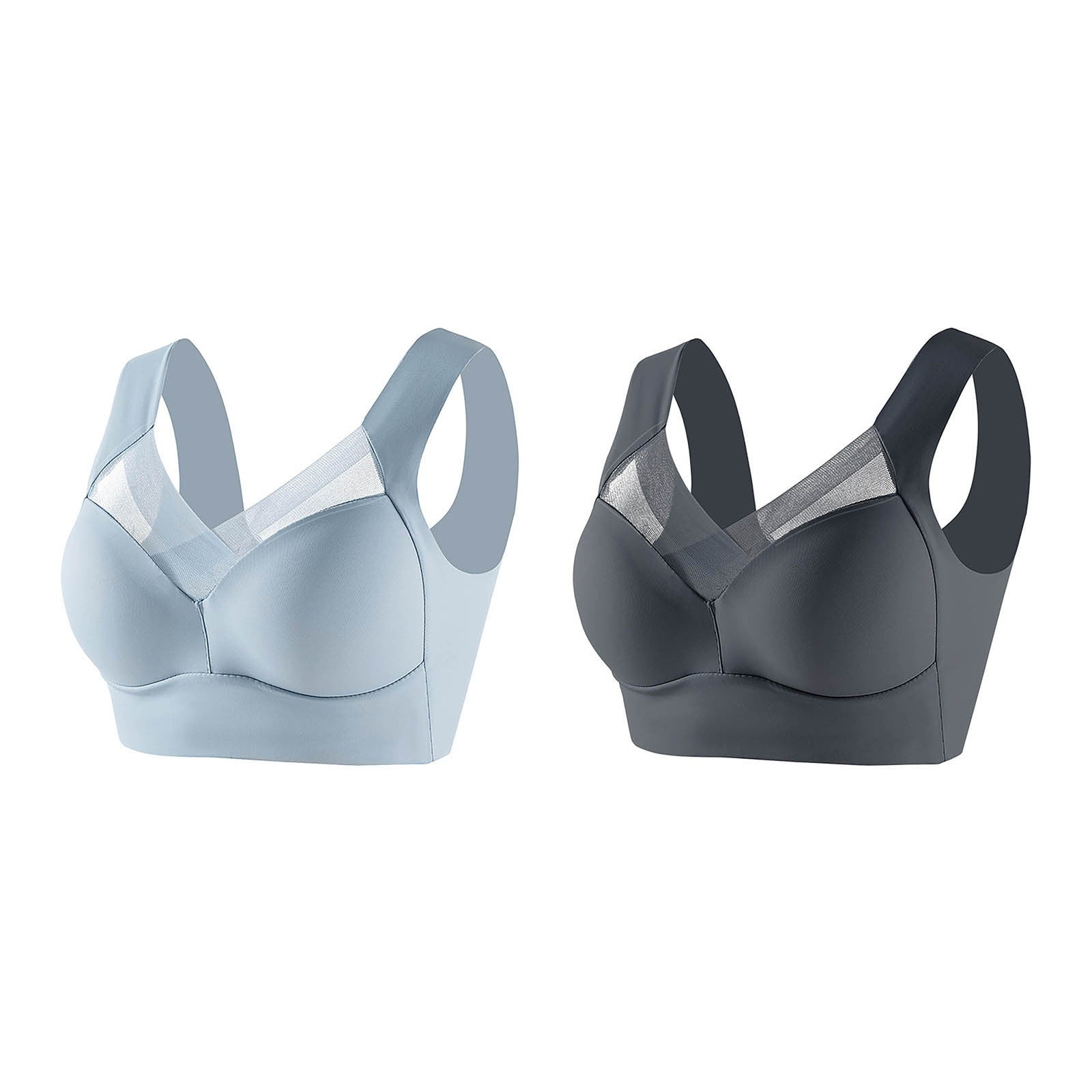 Push Up Bra for Women Underwire Posture Correcting Wireless Comfort ...