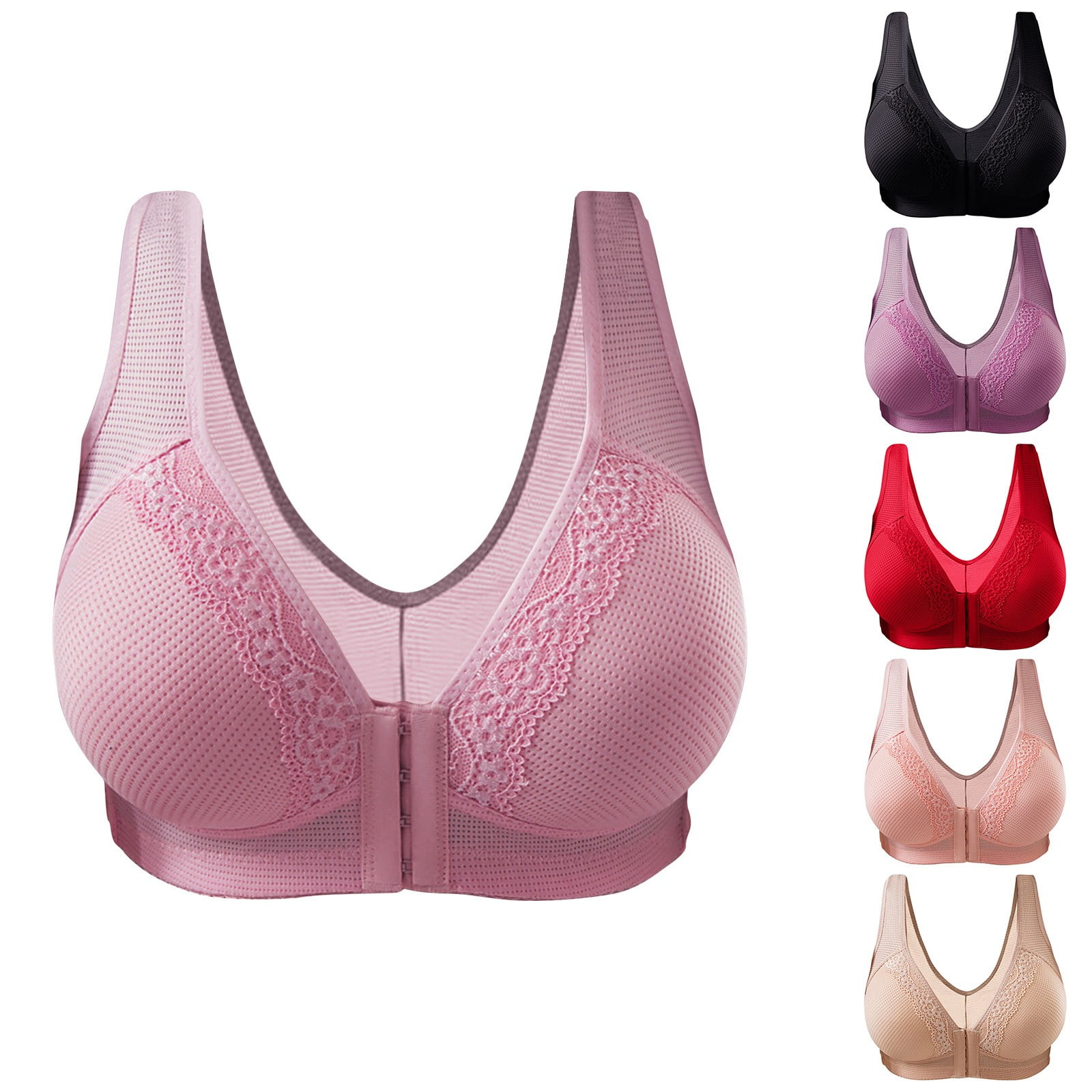 Push Up Bras│ Plus Size Bras Sexy Bras For Women Comfort Bras For Women Wireless Bras Front
