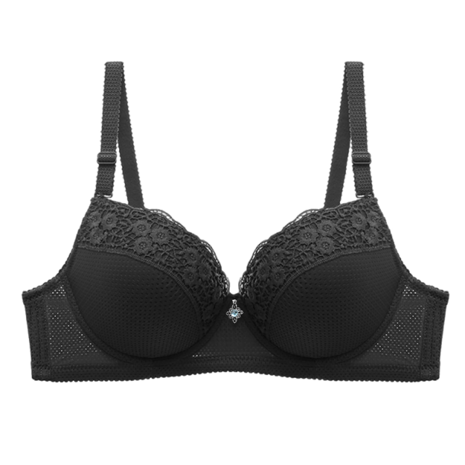 Push Up Bras for Women Add 2 Cups Sexy Lace Cleavage Extra Padded ...