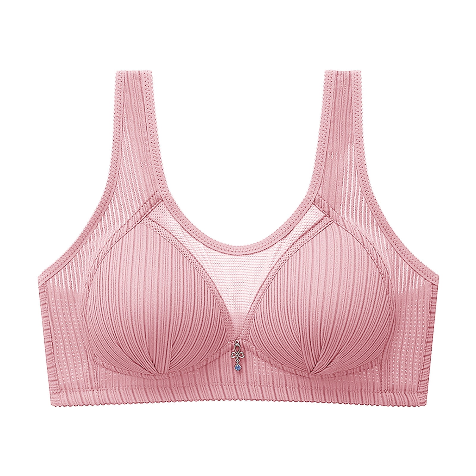 Push Up Lace Bra for Women Comfort Cotton Bralette Wireless Support ...