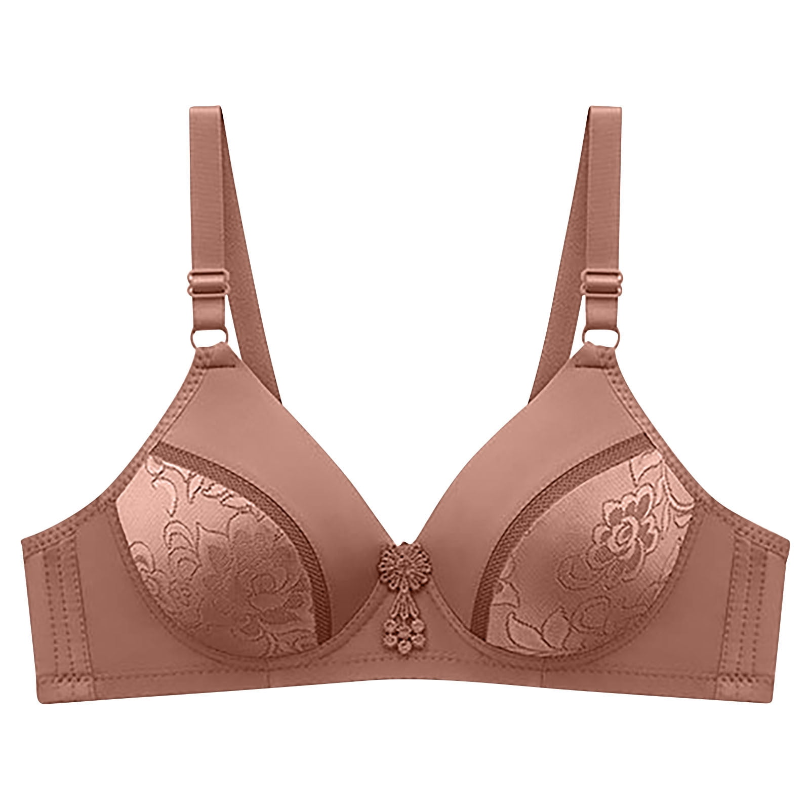 Push Up Sexy Lace Plunge Bra for Women Clearance Wireless Support ...