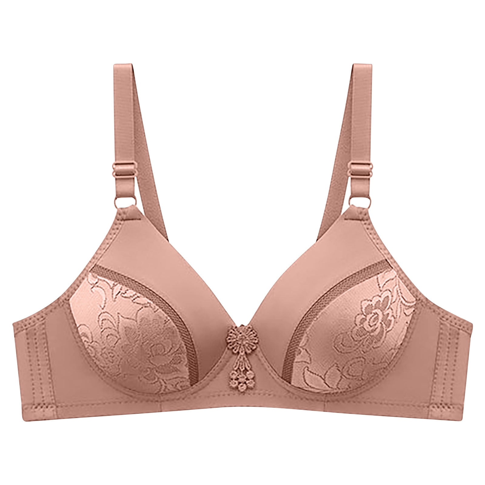 Push Up Sexy Lace Plunge Bra for Women Clearance Wireless Support ...