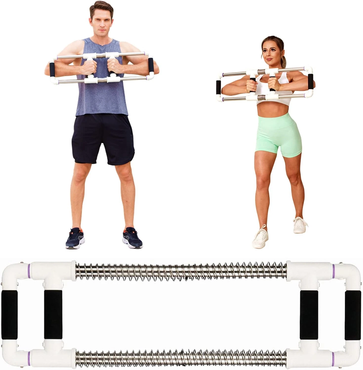 Push down Bar Machine - Chest Expander at Home Workout Equipment, Arm ...