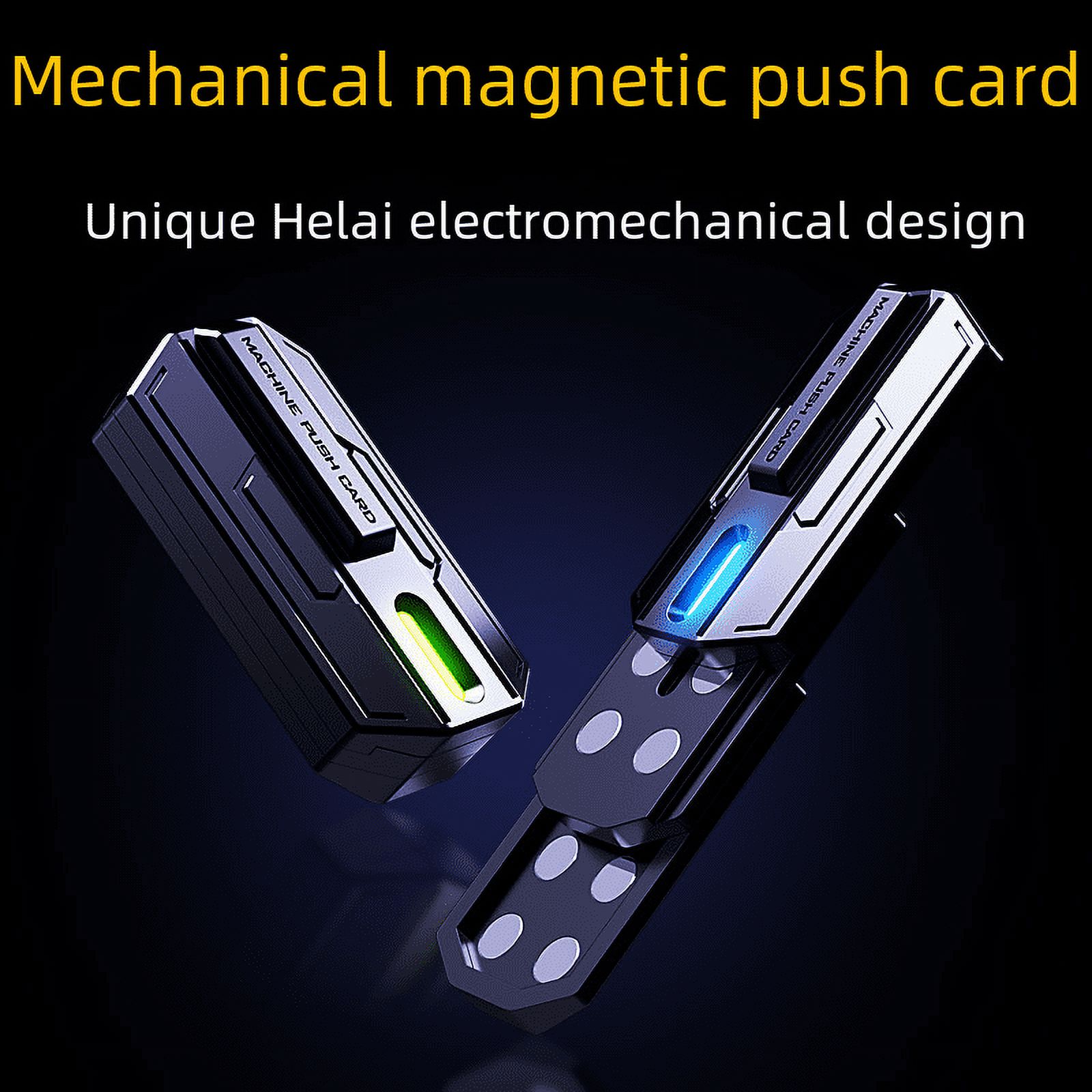 Push edc pulse pop coin black technology fingertip metal push card coin ...