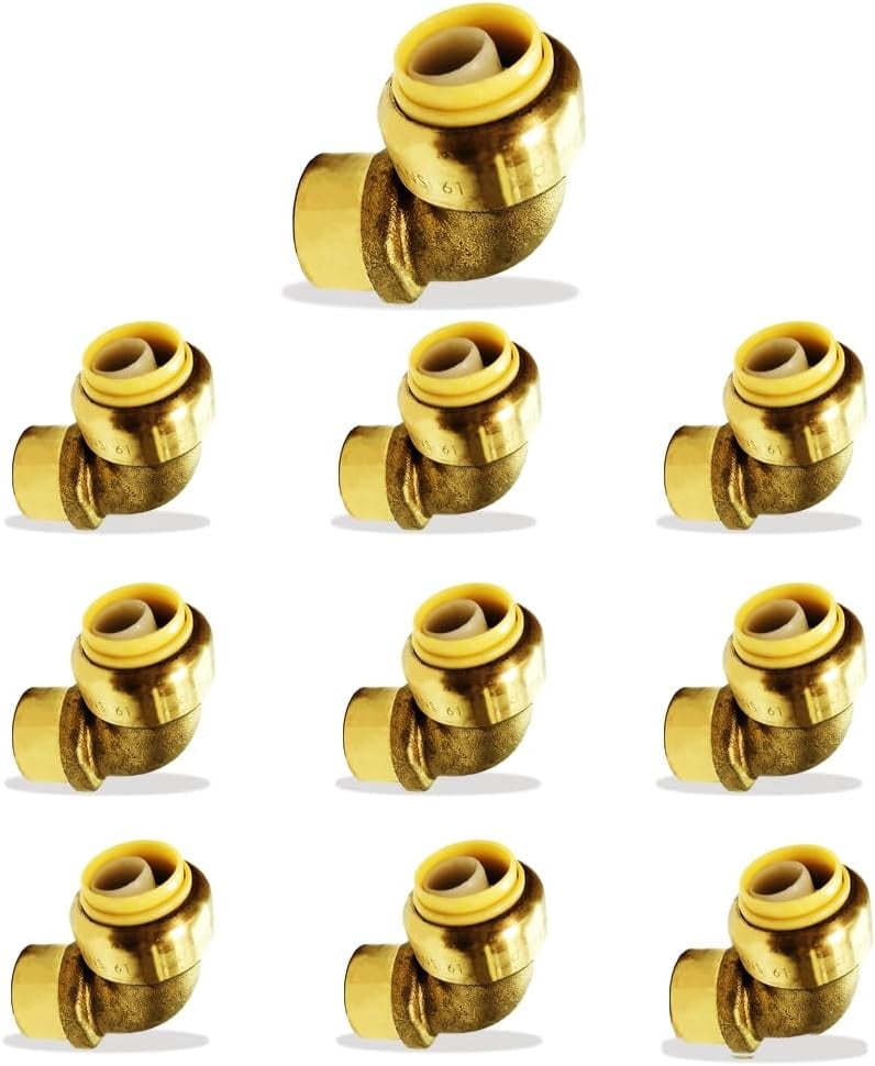 Push-fit Female Elbow - 1/2" x 1/2" FNPT Female Threaded Elbow Fittings ...
