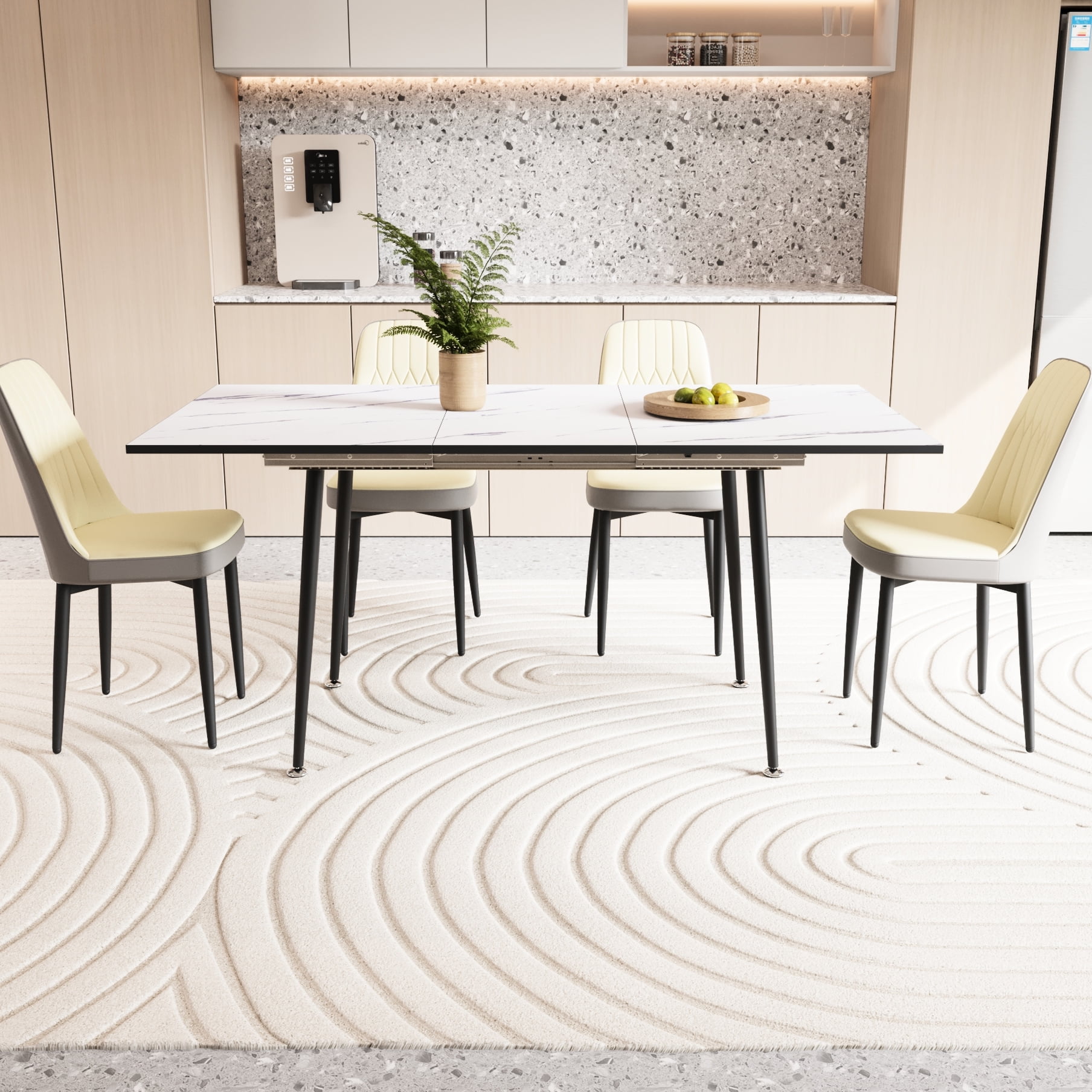 Push - pull Expandable Function - Flexible Dining Space Adjustment ...