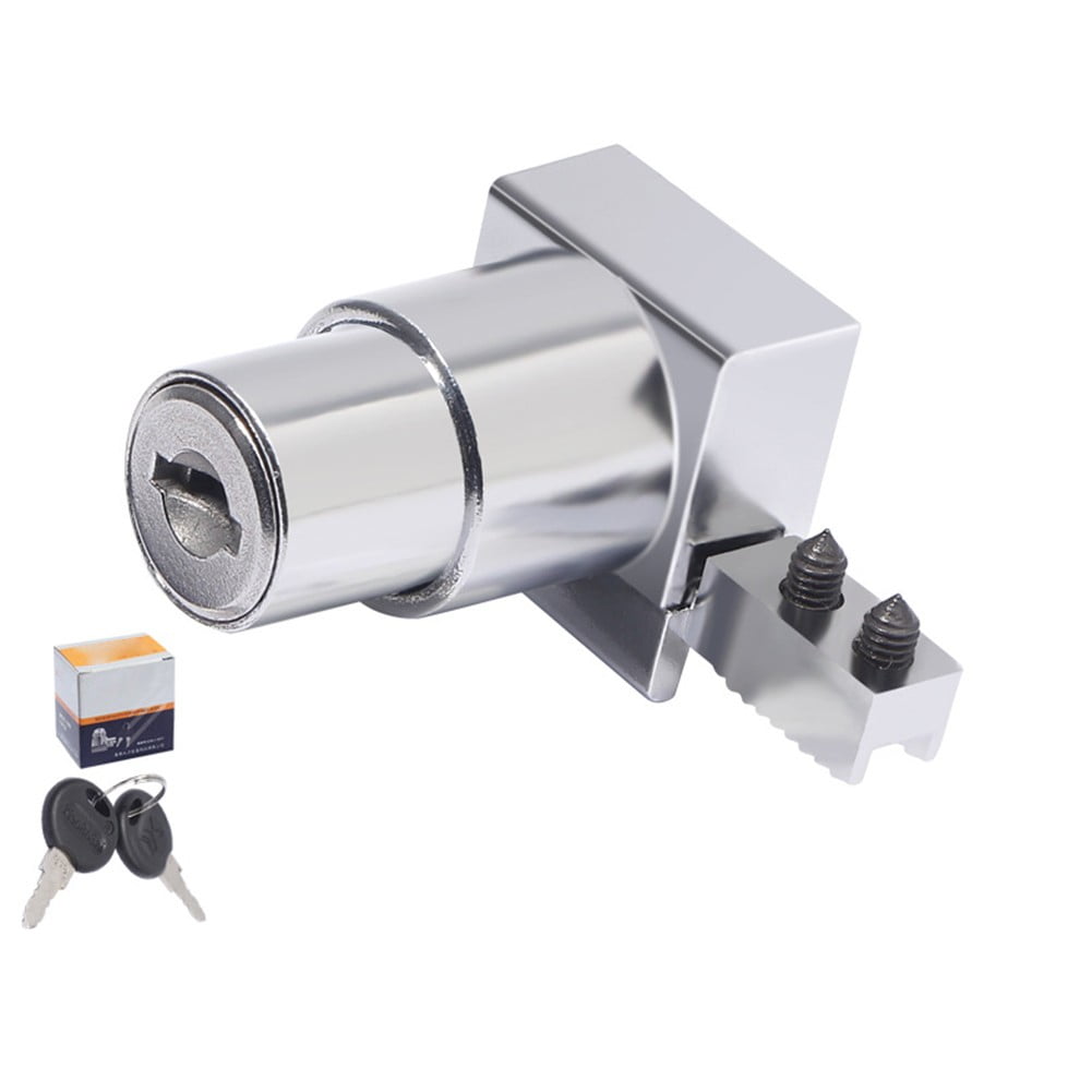 Push-pull plunger lock with key suitable for sliding glass door display ...