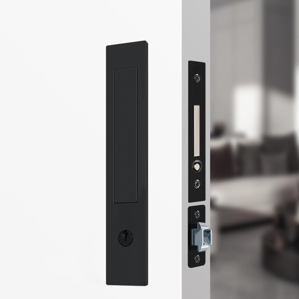 Push spring pocket door handle sliding door lock sliding door conceal ...