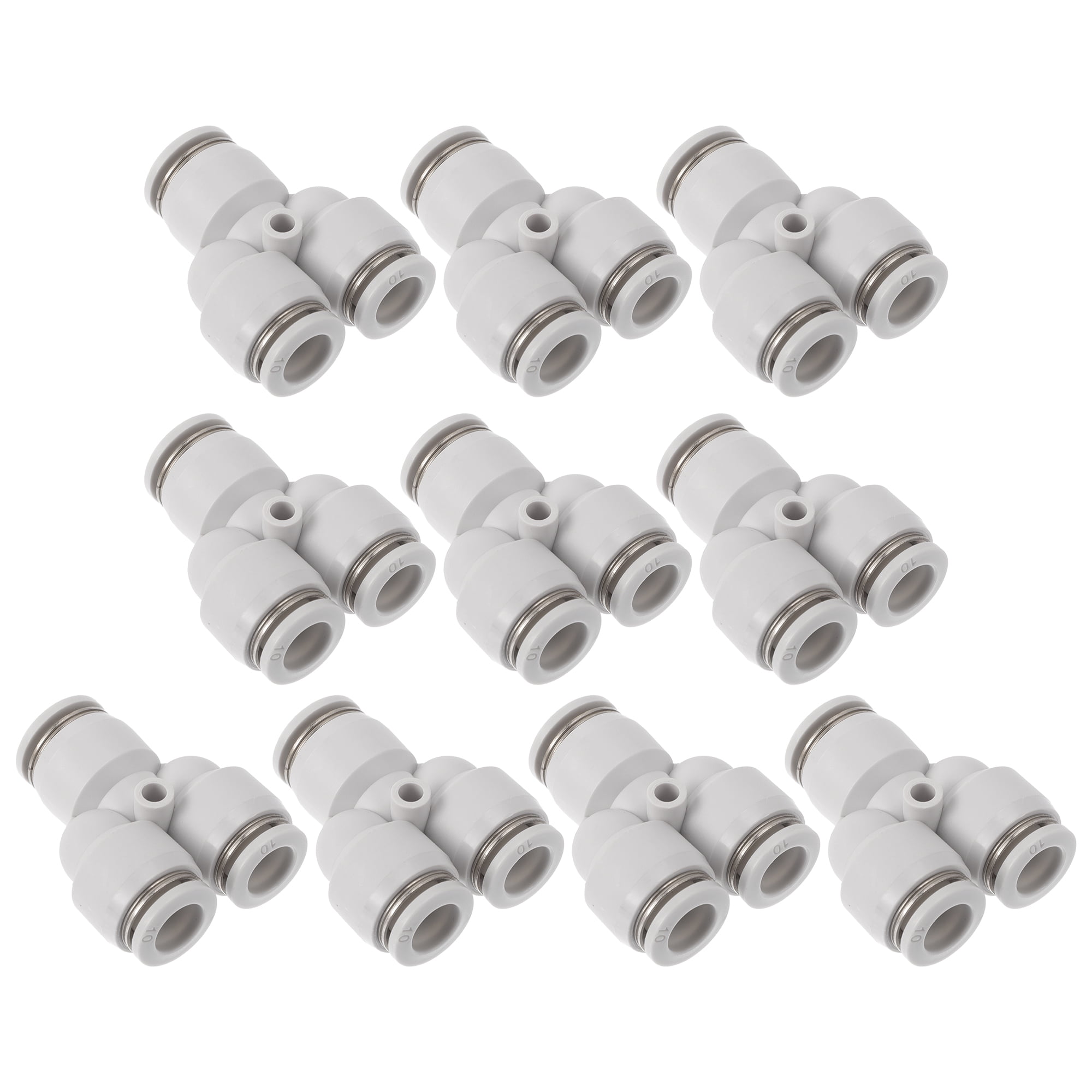 Push to Connect Air Fittings 1/2"x3/8"x3/8" Y Type Reducing Air Line ...