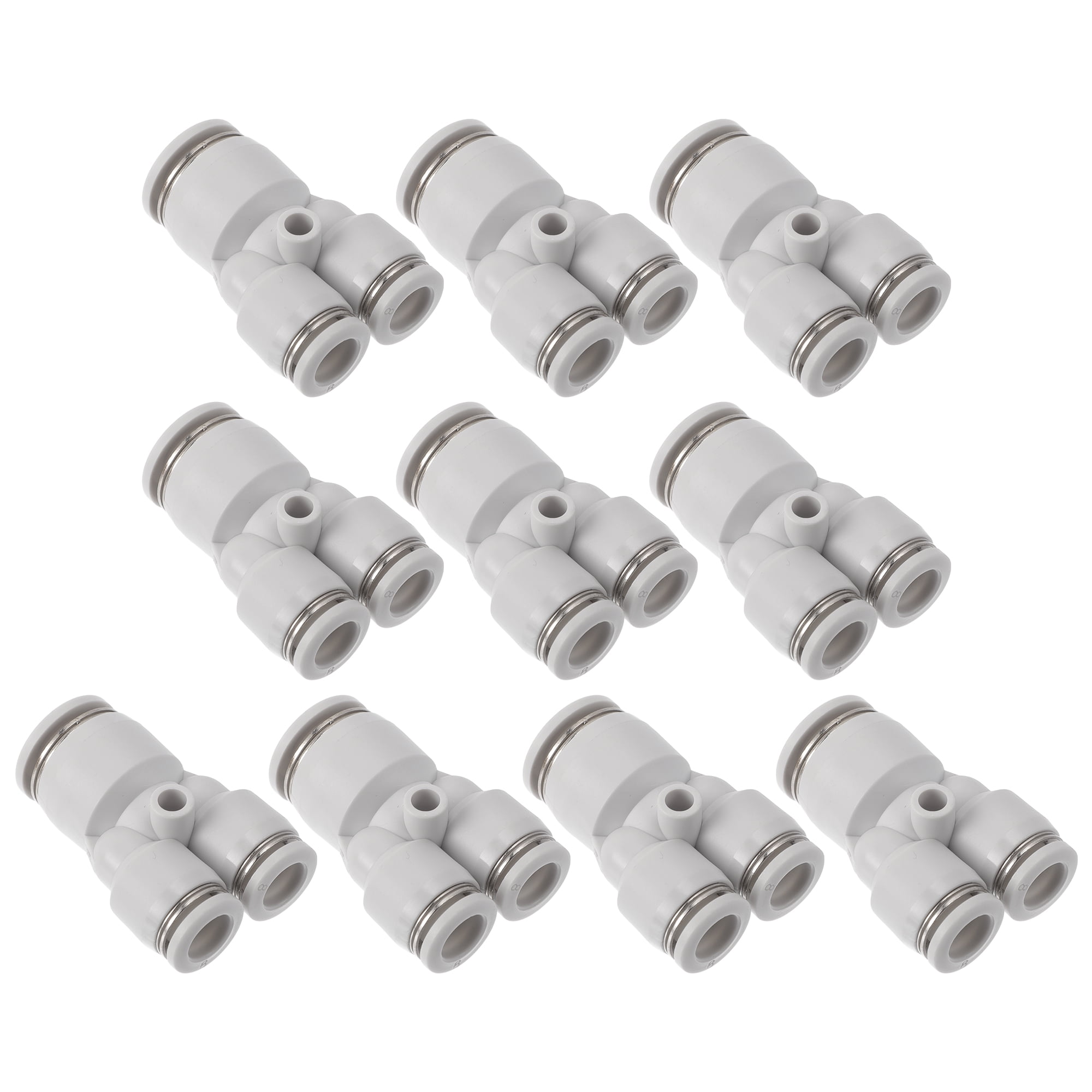 Push to Connect Air Fittings 1/2"x5/16"x5/16" Y Type Reducing Air Line ...