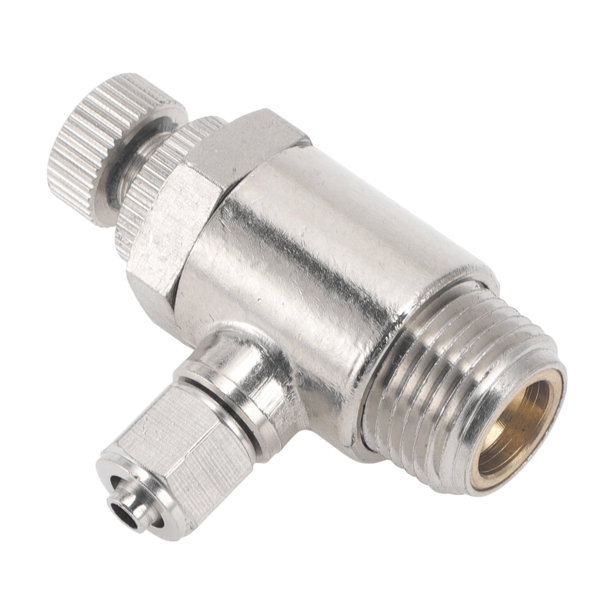 Push to Connect Air Fittings 1/4" 90 Degree Air Flow Control Valve ...