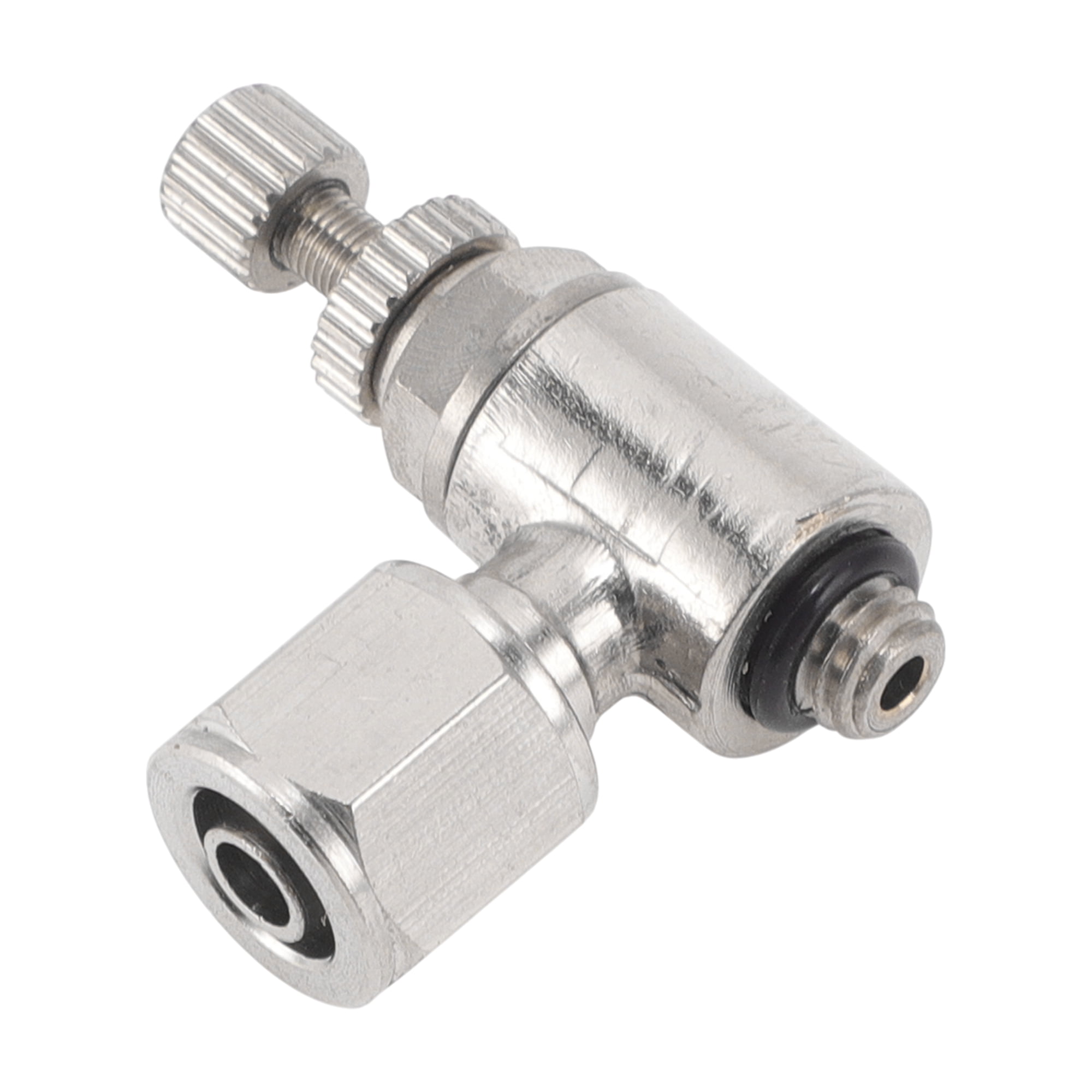 Push to Connect Air Fittings 1/4" 90 Degree Air Flow Control Valve ...
