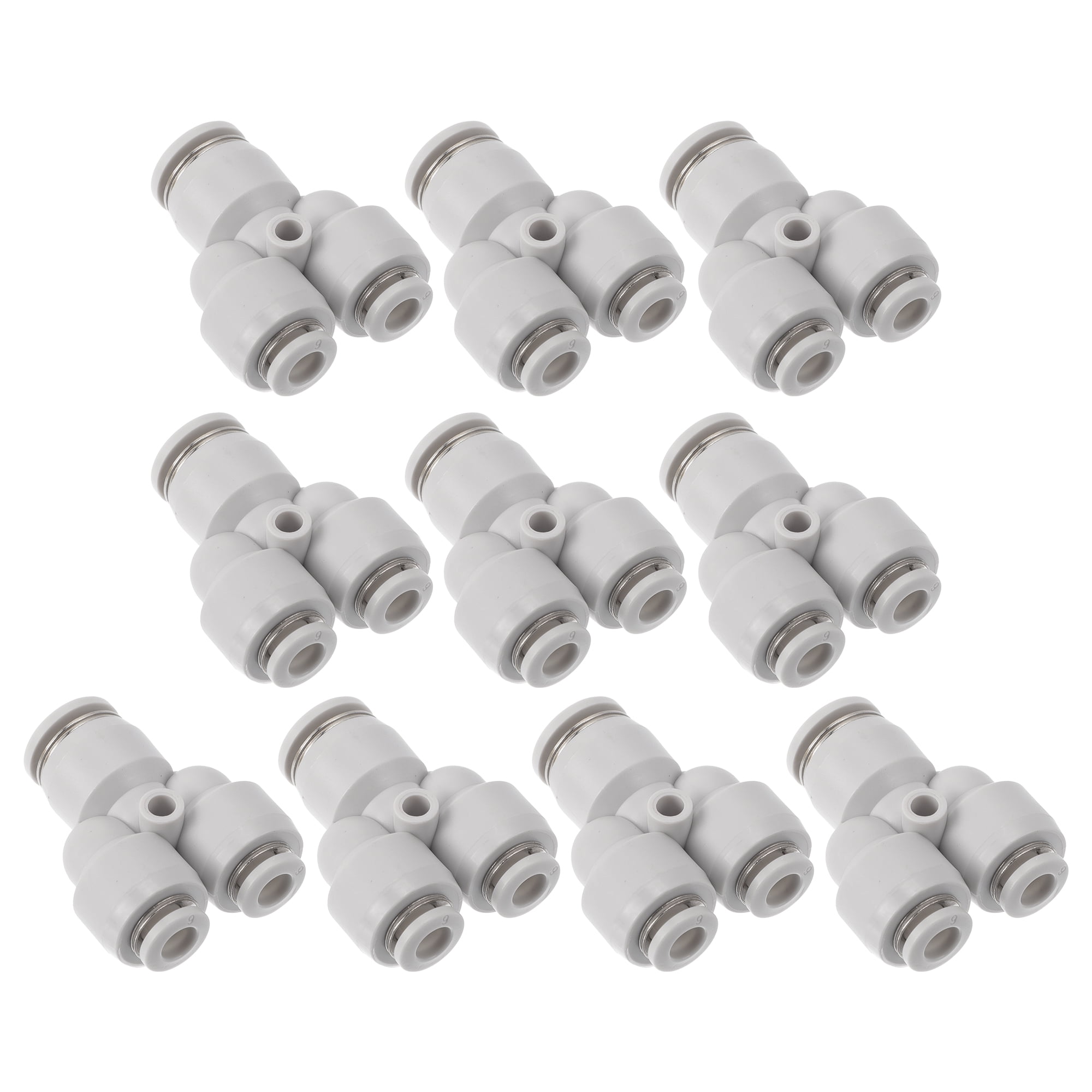Push to Connect Air Fittings 3/8"x1/4"x1/4" Y Type Reducing Air Line ...