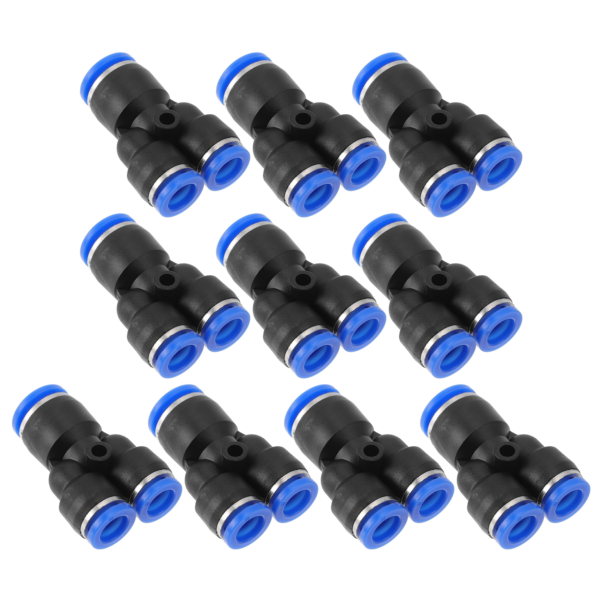 Push to Connect Air Fittings 3/8"x5/16"x5/16" Y Type Reducing Air Line ...
