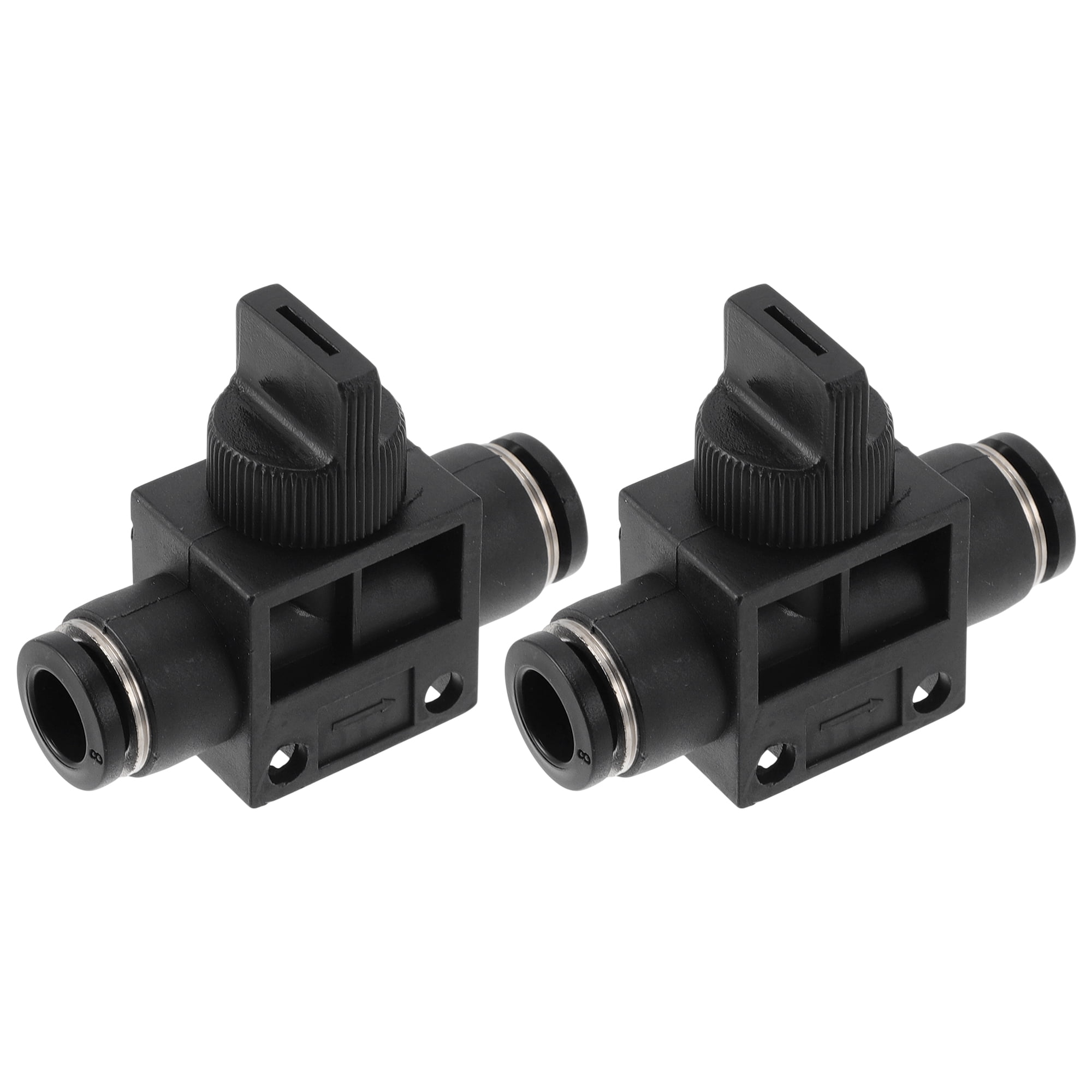Push to Connect Air Fittings 5/16" Air Hand Valve Connector Plastic 2 ...
