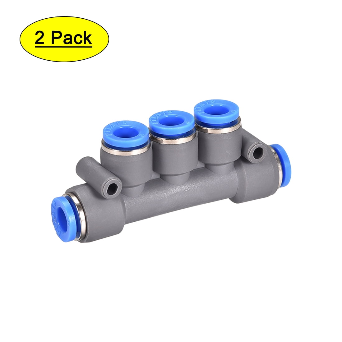 Push to Connect Fittings 5 Ports 6mm OD Manifold Union Push Fittings ...