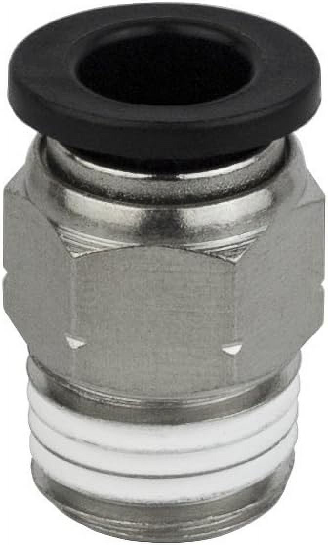 Push-to-Connect Fittings, Male Straight - 3/8" Tube OD x 1/8" NPT Thread (Pack of 10) - Walmart.com