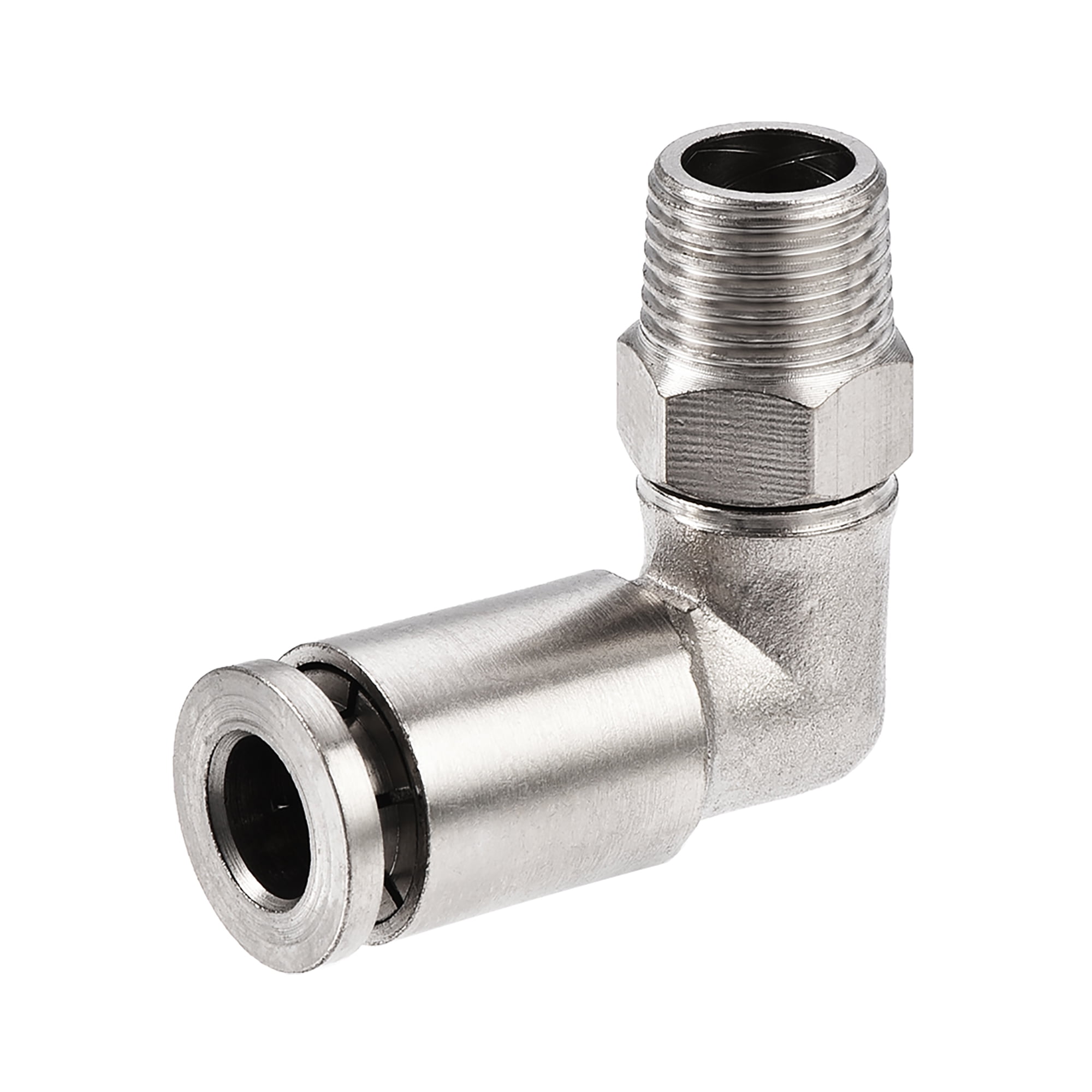 Push to Connect Tube Fitting 6mm Tube to 1/8PT Male Elbow L-Shape ...