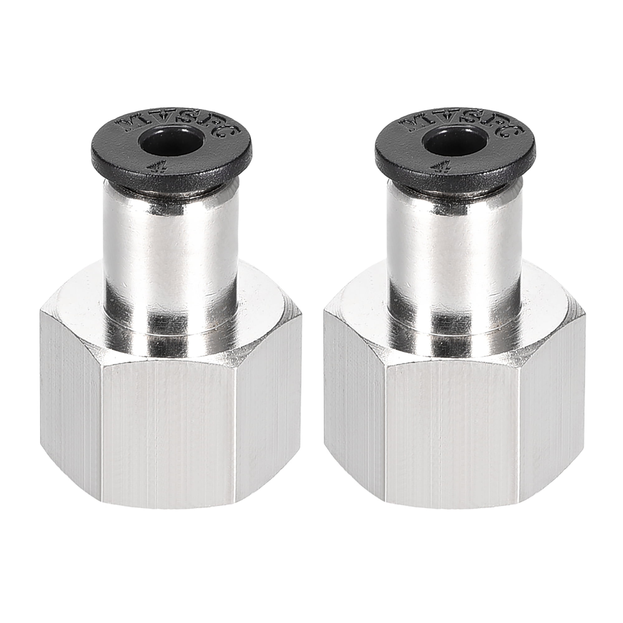 Push to Connect Tube Fitting Adapter,4mm Tube OD x 1/4PT Female ...