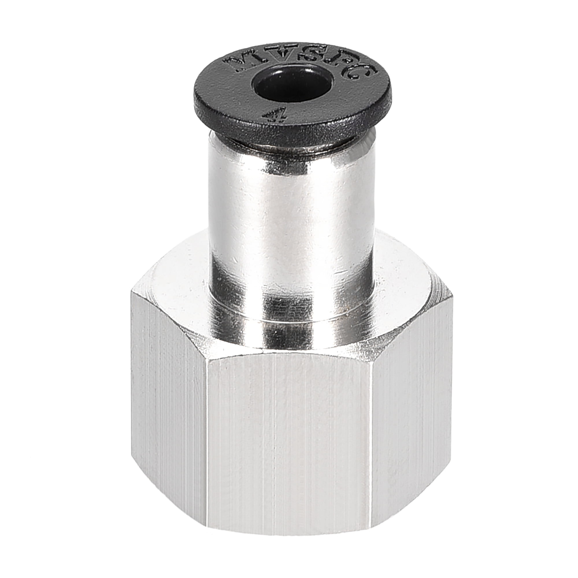 Push to Connect Tube Fitting Adapter,4mm Tube OD x 1/4PT Female ...