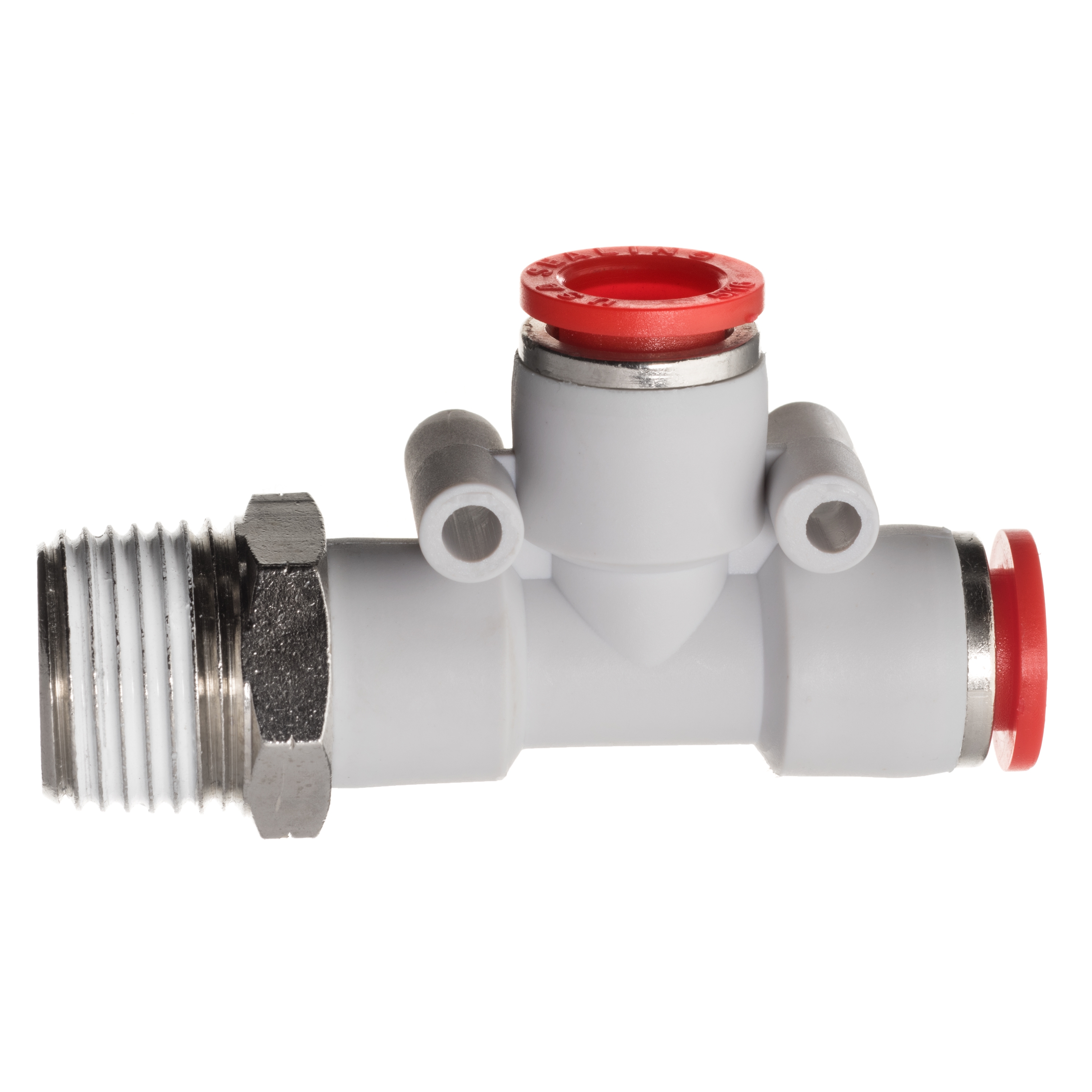 Push to Connect Tube Fitting - Polybutylene Plastic - Male Run Tee - 3/ ...