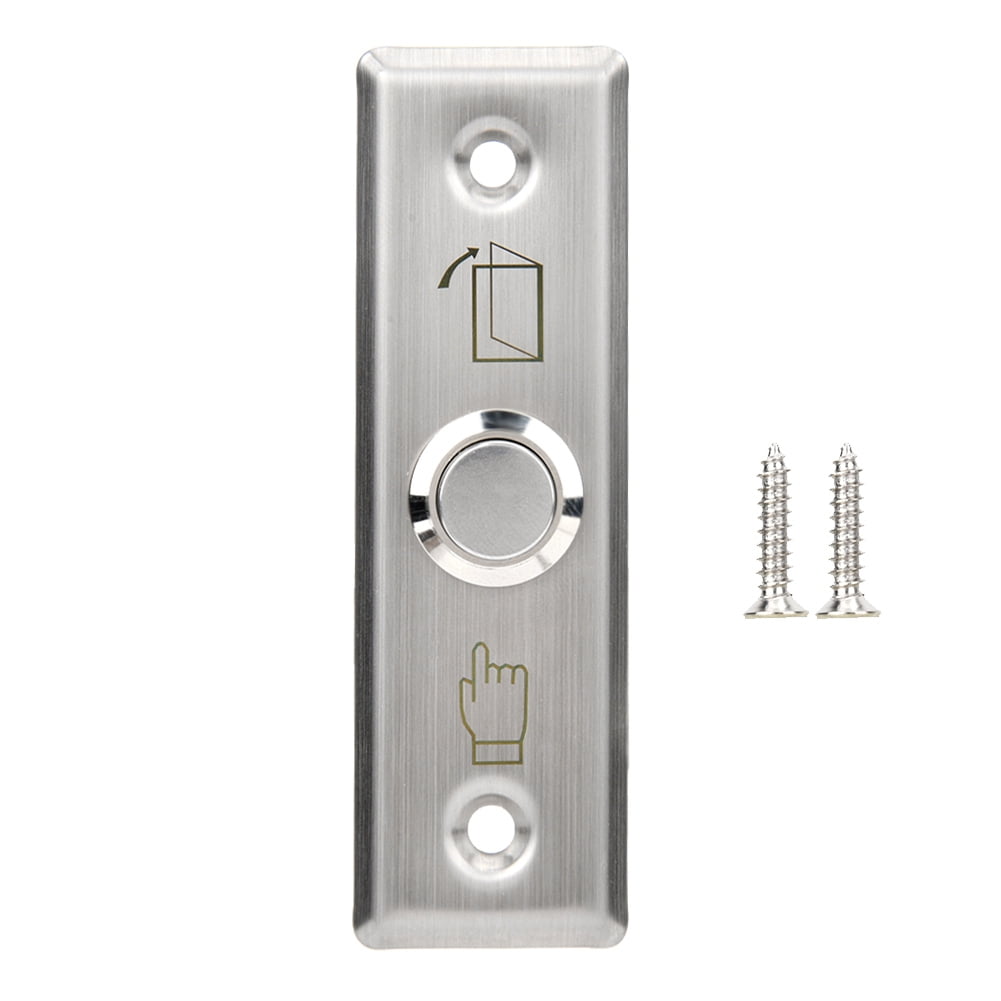 Push-to-Exit Button for Secure Lockdown Stainless Steel 12V Door Access ...
