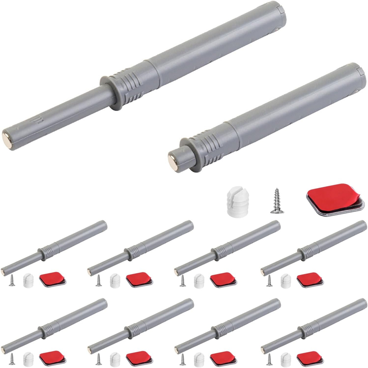 Push to Open Cabinet Hardware 10Pack Latch & Lock for Hidden Door Touch ...