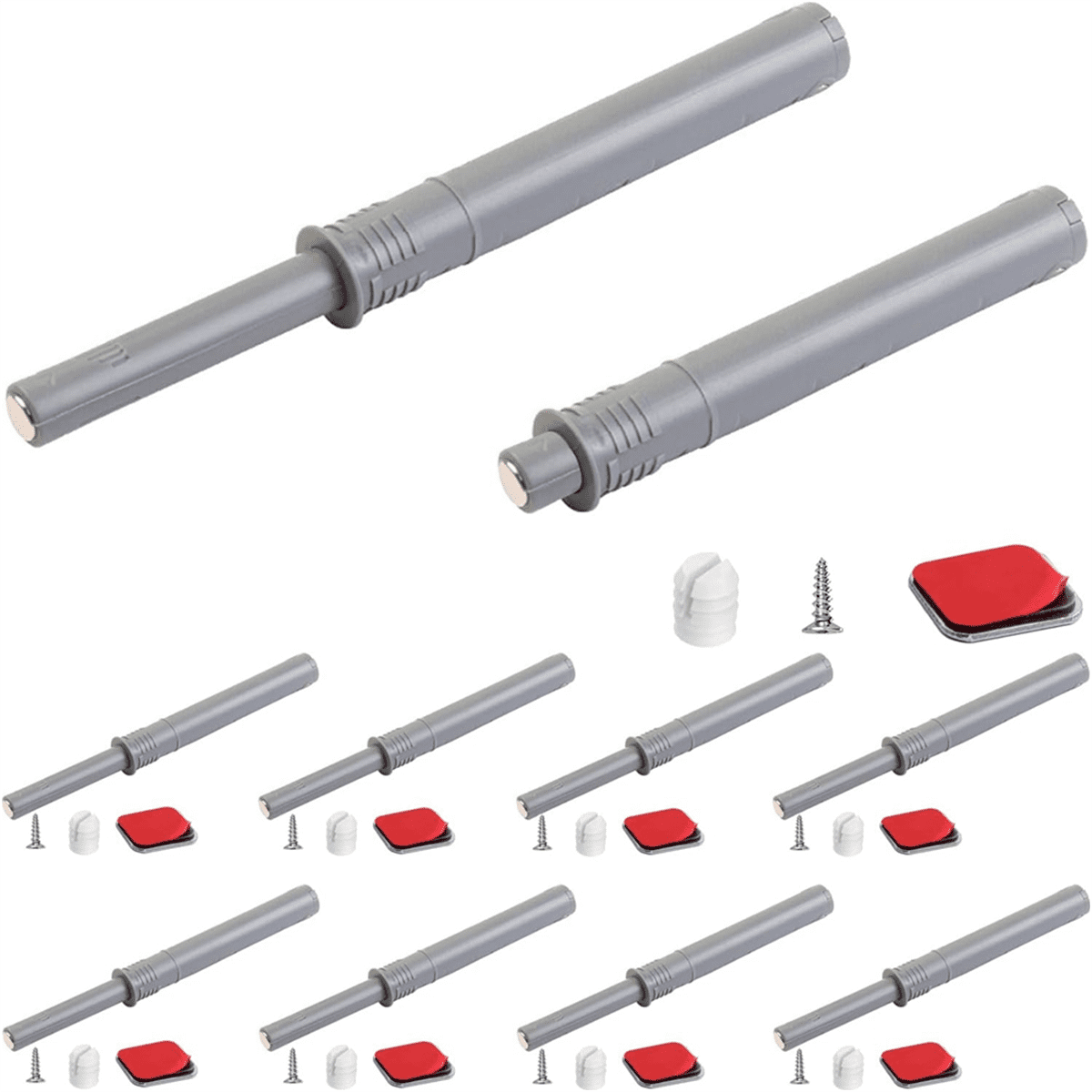 Push to Open Cabinet Hardware 10Pack Latch & Lock for Hidden Door Touch ...