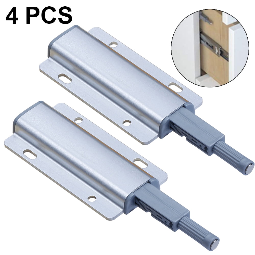 Push to Open Door Latch 4 Pack Magnetic Push Latches Heavy Duty for ...