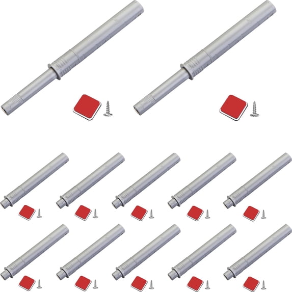 Push to Open Door Latch Cabinet 12 Pack Magnetic & Lock for and Catch ...