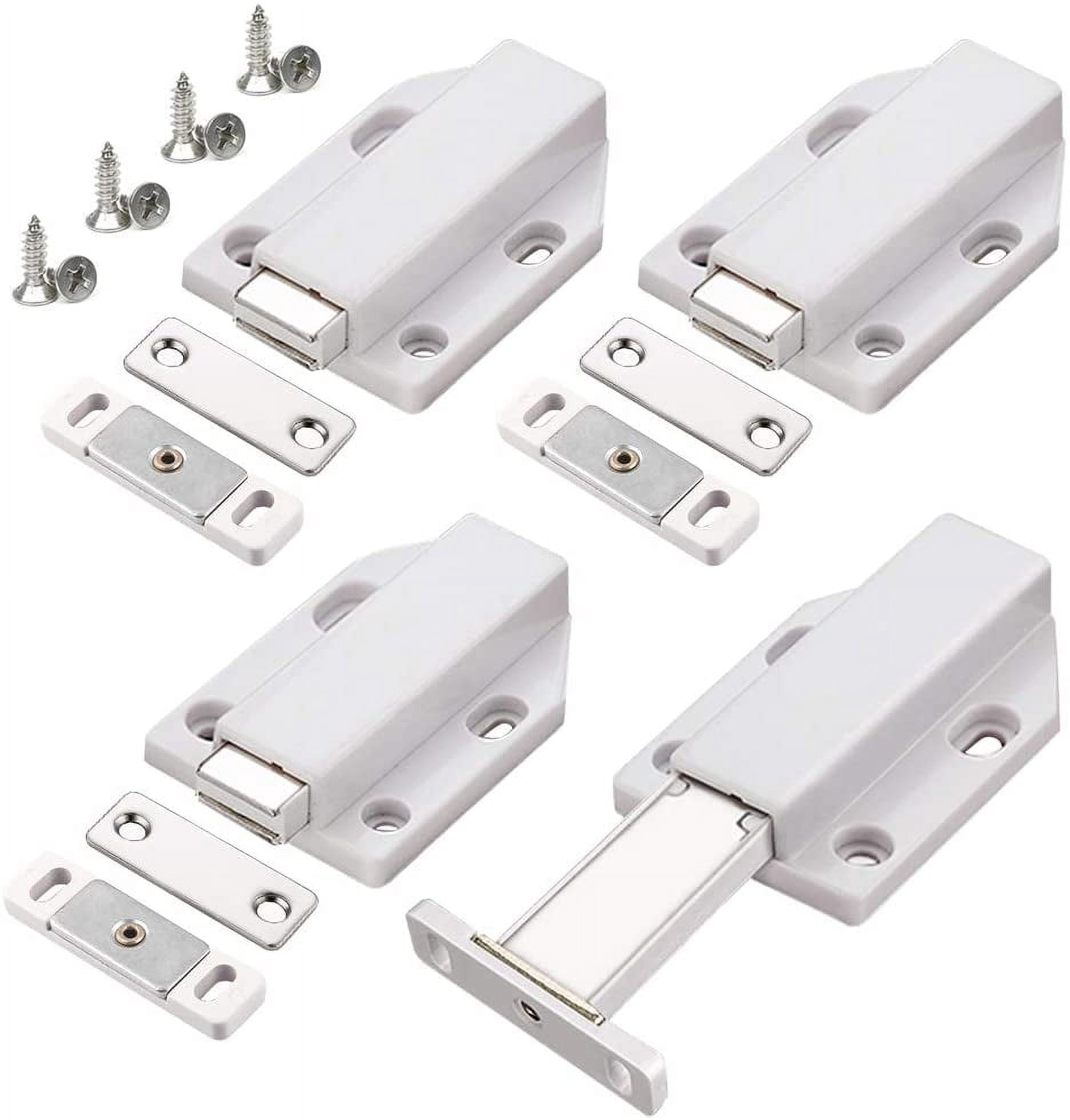 Push to Open Magnetic Latch for Cupboard Doors and Drawers with 4 ...