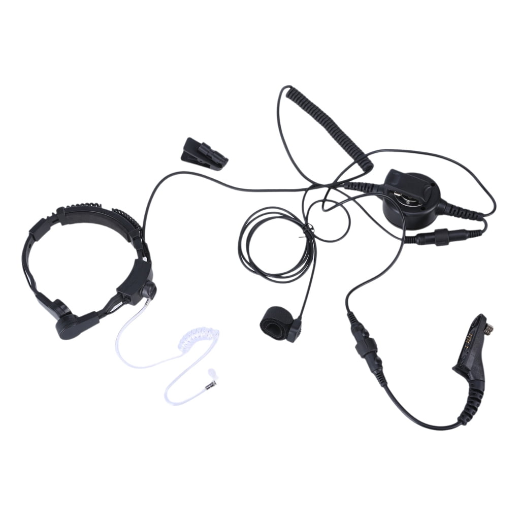 Push to Talk Microphone Headset Headphone Throat Microphone For P8268 ...