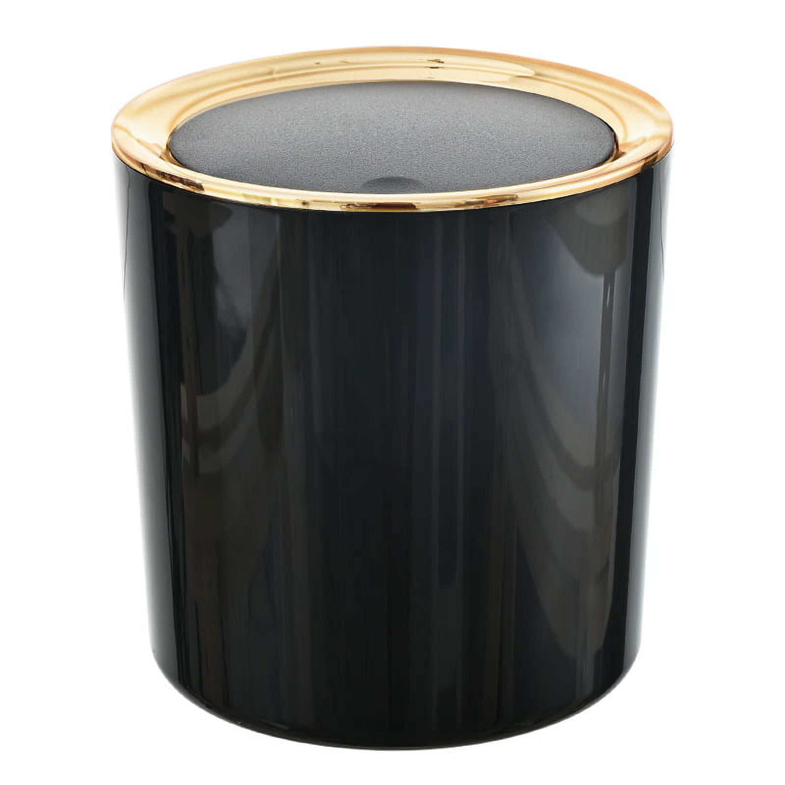 Push trash can, bathroom trash can, black - Walmart.com